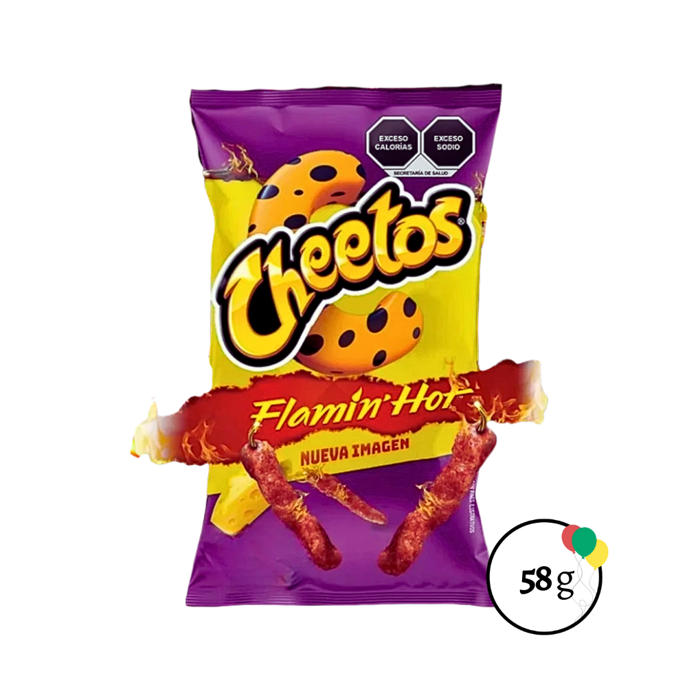 Cheetos Xtra Flamin 58g - Valentina's Party World - Dulceria ...