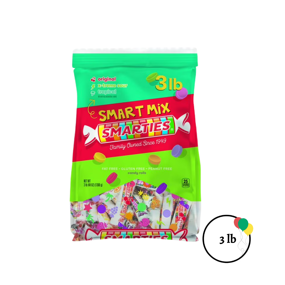 Smarties Smart Mix 3lb - Valentina's Party World - Dulceria ...
