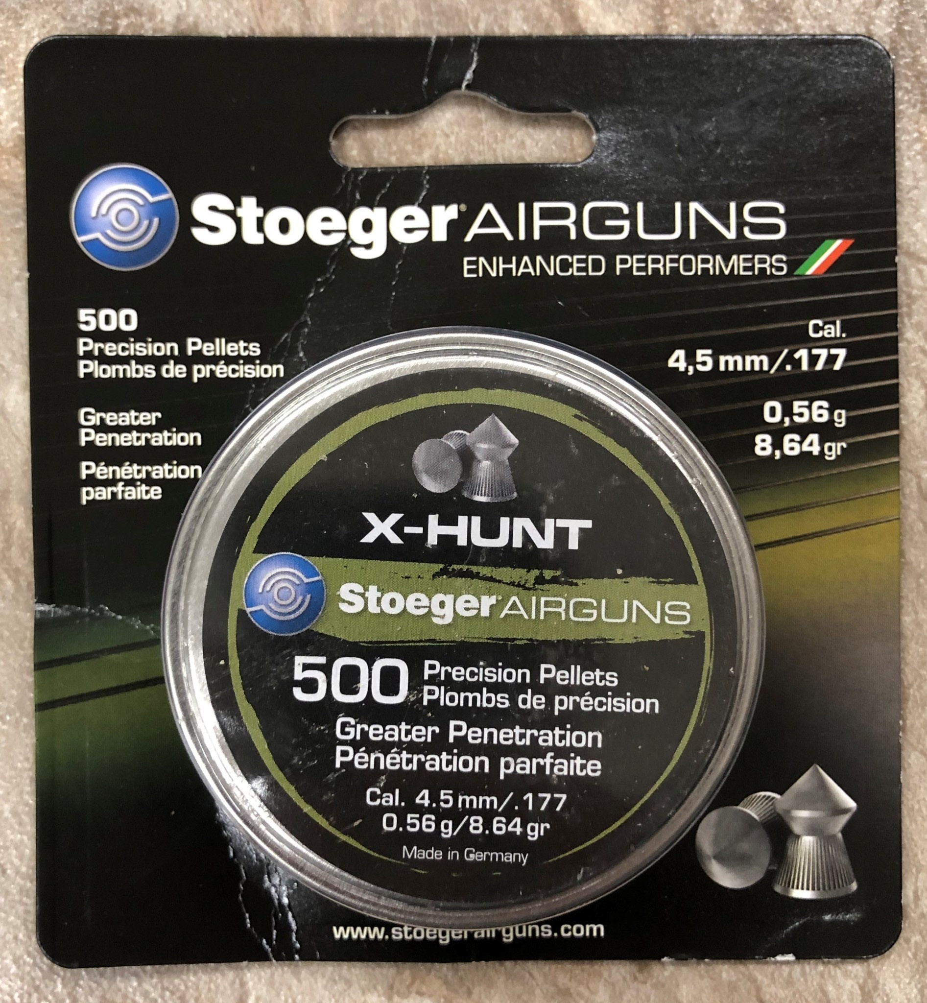 Stoeger .177 X-Hunt Pellets 500/Pack - Outdoor Essentials