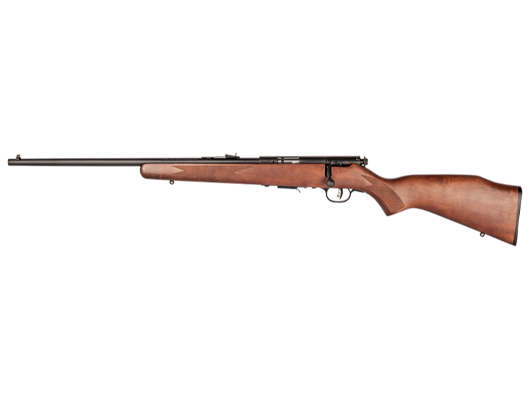 Savage 93GL Rimfire Bolt Action Rifle, Wood Stock, Blued, Left Hand .22 ...