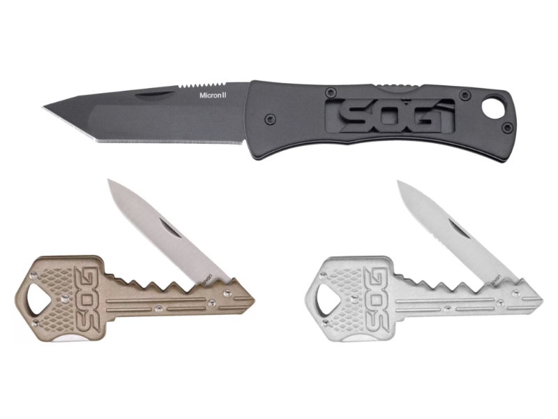 Sog Micron 2.0 and Key Knife Combo Pack - Outdoor Essentials