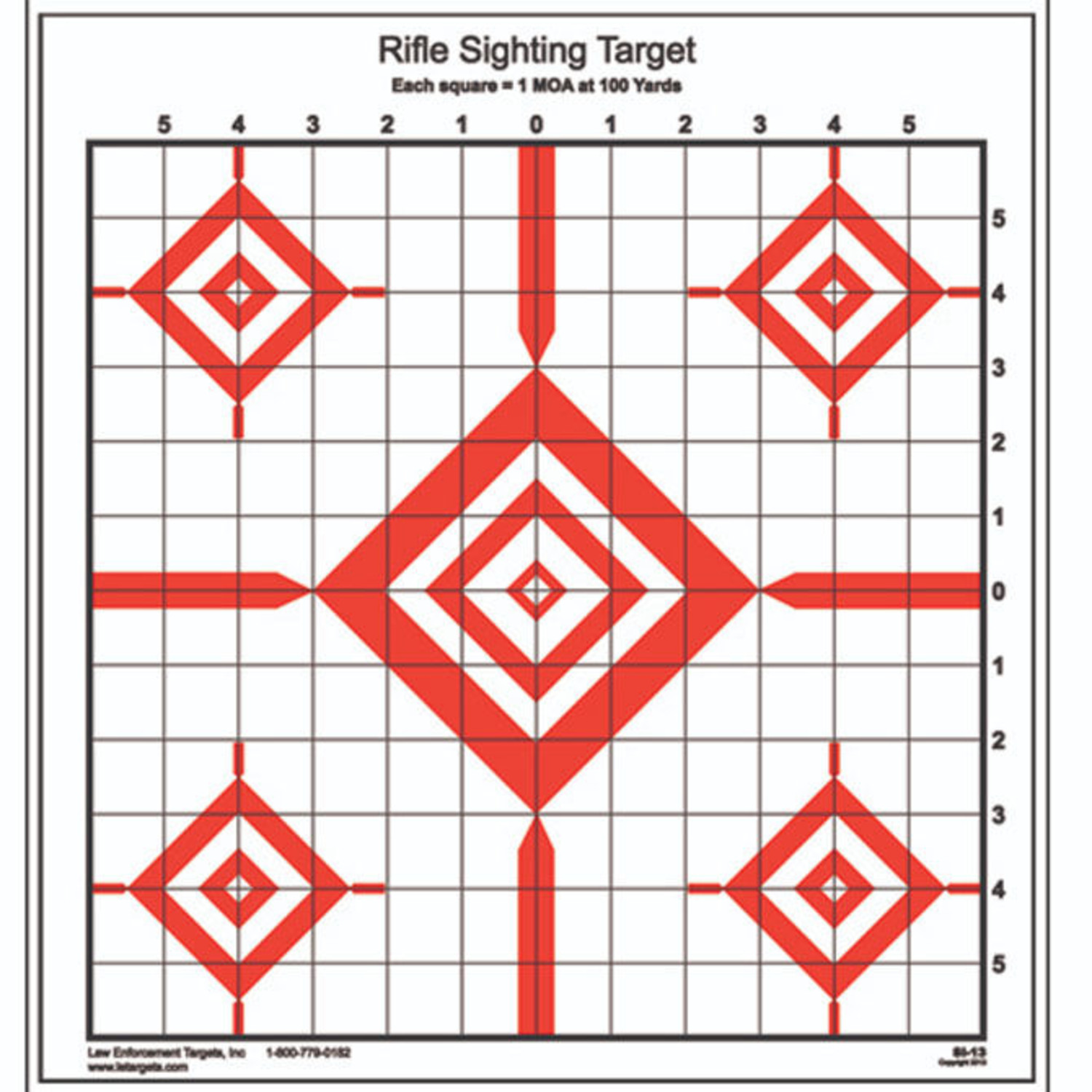 Champion Redfield Style 100 Yard Precision Sight-In Targets (Pack of ...