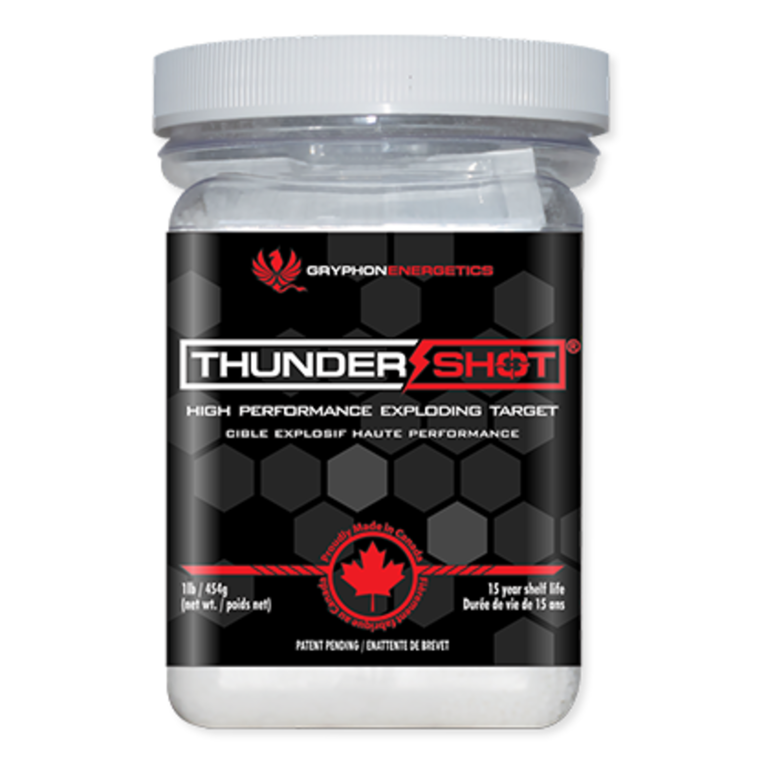 ThunderShot Gryphonenergetics Centerfire Exploding Target 1lb - Outdoor ...