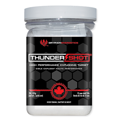 ThunderShot Gryphonenergetics Centerfire Exploding Target 1lb - Outdoor ...