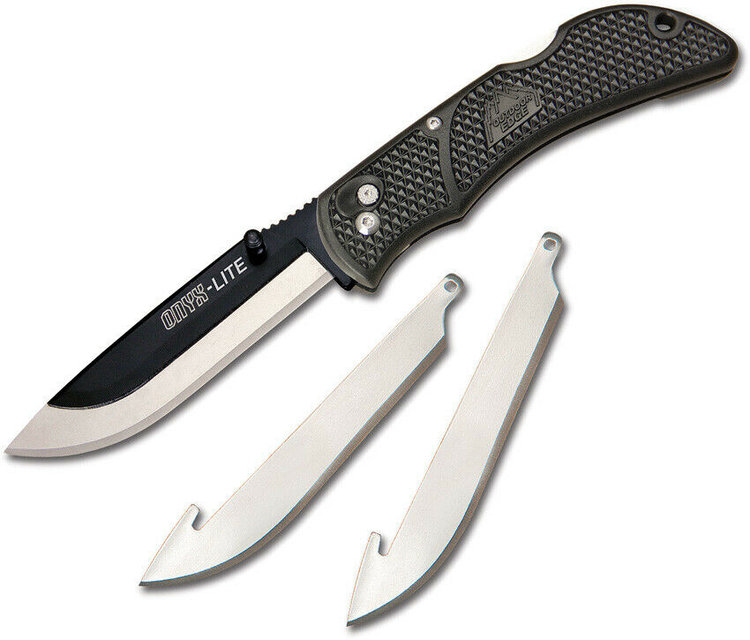 Outdoor Edge 3.5" Onyx EDC Knife, Black - Outdoor Essentials
