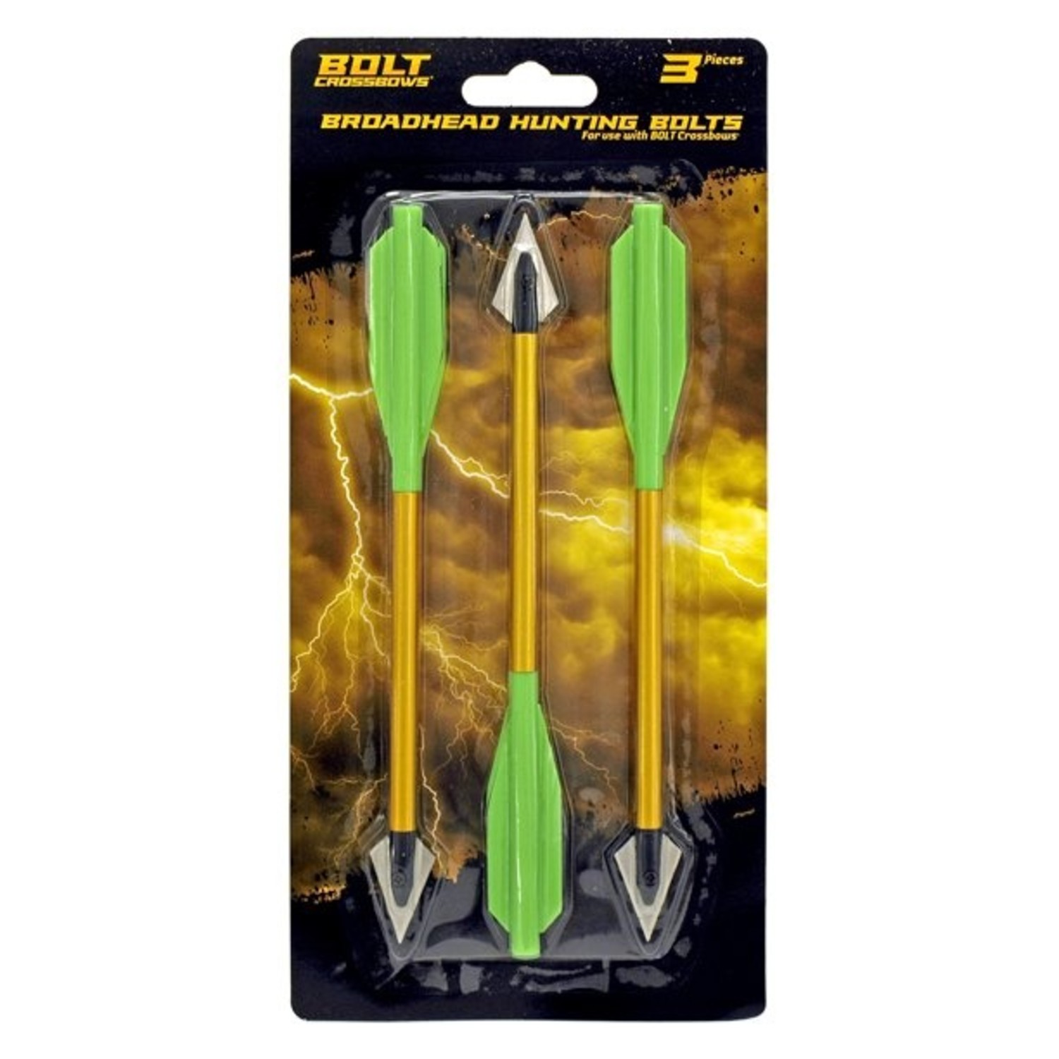 Bolt Crossbows Hunting Bolts, 3/Pack - Outdoor Essentials