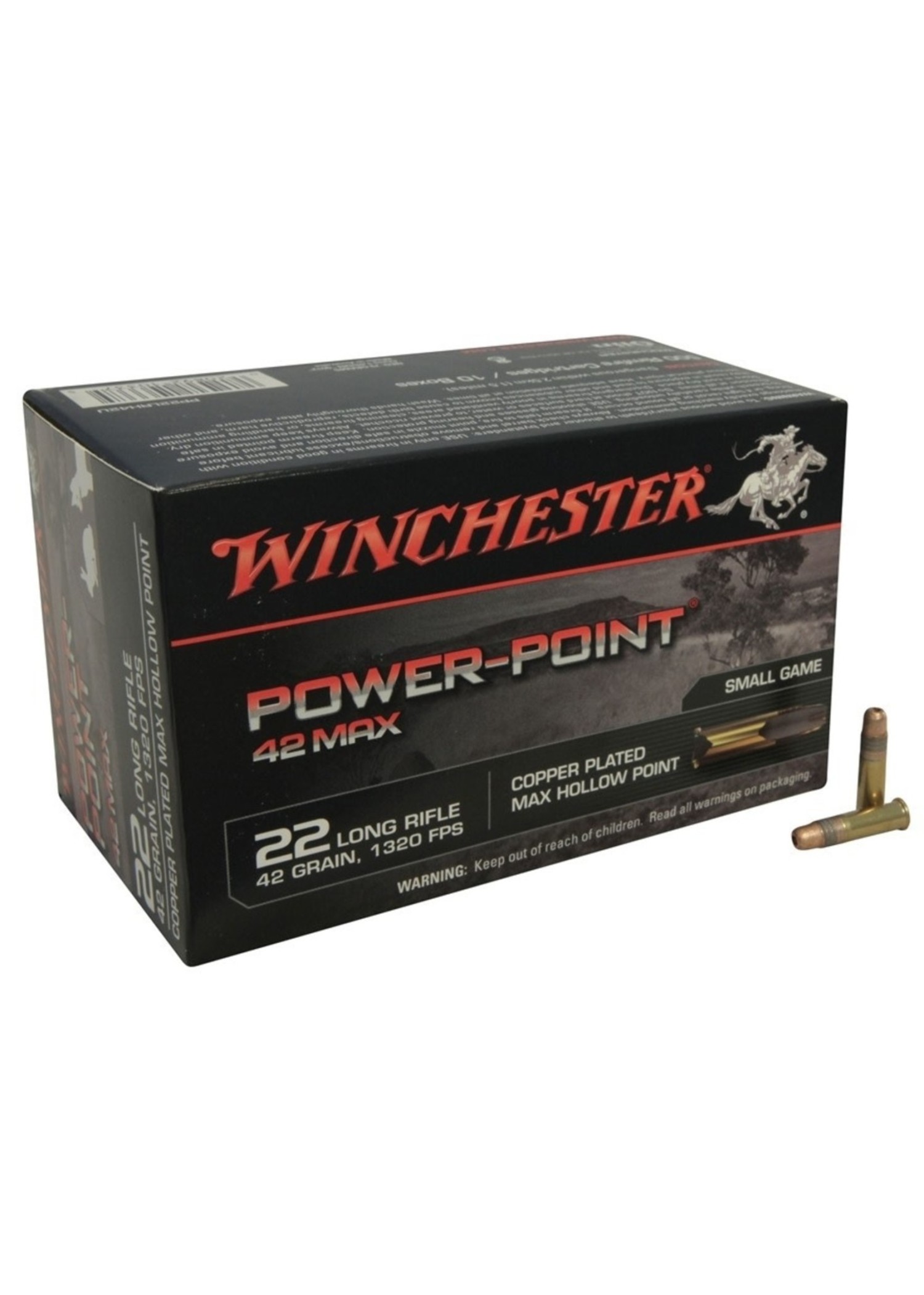 Winchester 22 LR 42 Grain 42 MAx Power-Point 500 Rounds (Brick ...