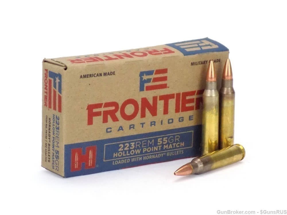 Hornady Frontier 223 Remington 55 Grain HP Match - Outdoor Essentials