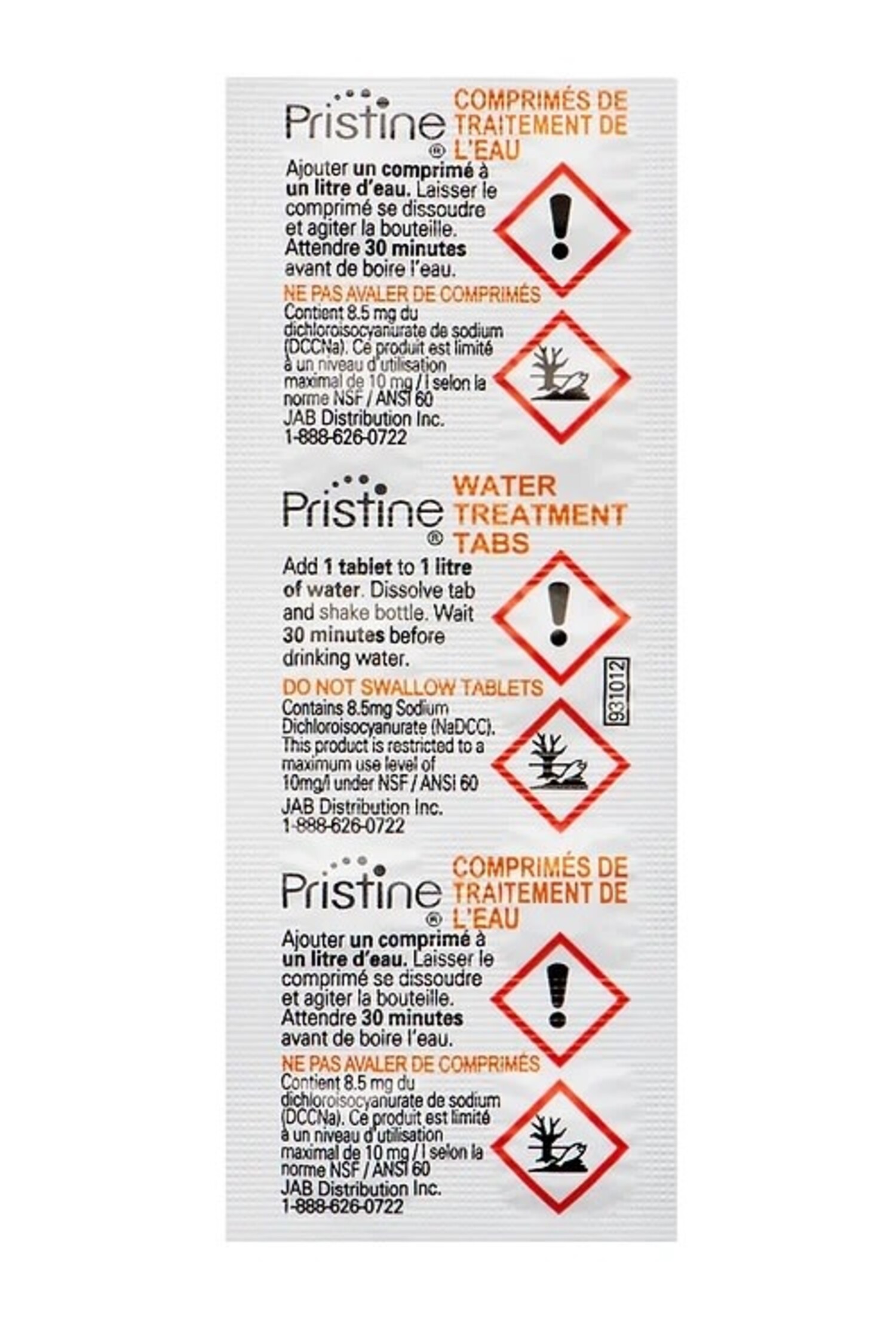Pristine Tablets 50/Pack - Outdoor Essentials