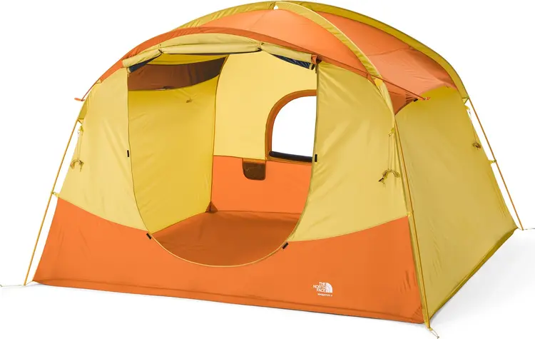 The North Face Sequoia 6 Yellow Silt/Desert Rust 6 Person Tent ...