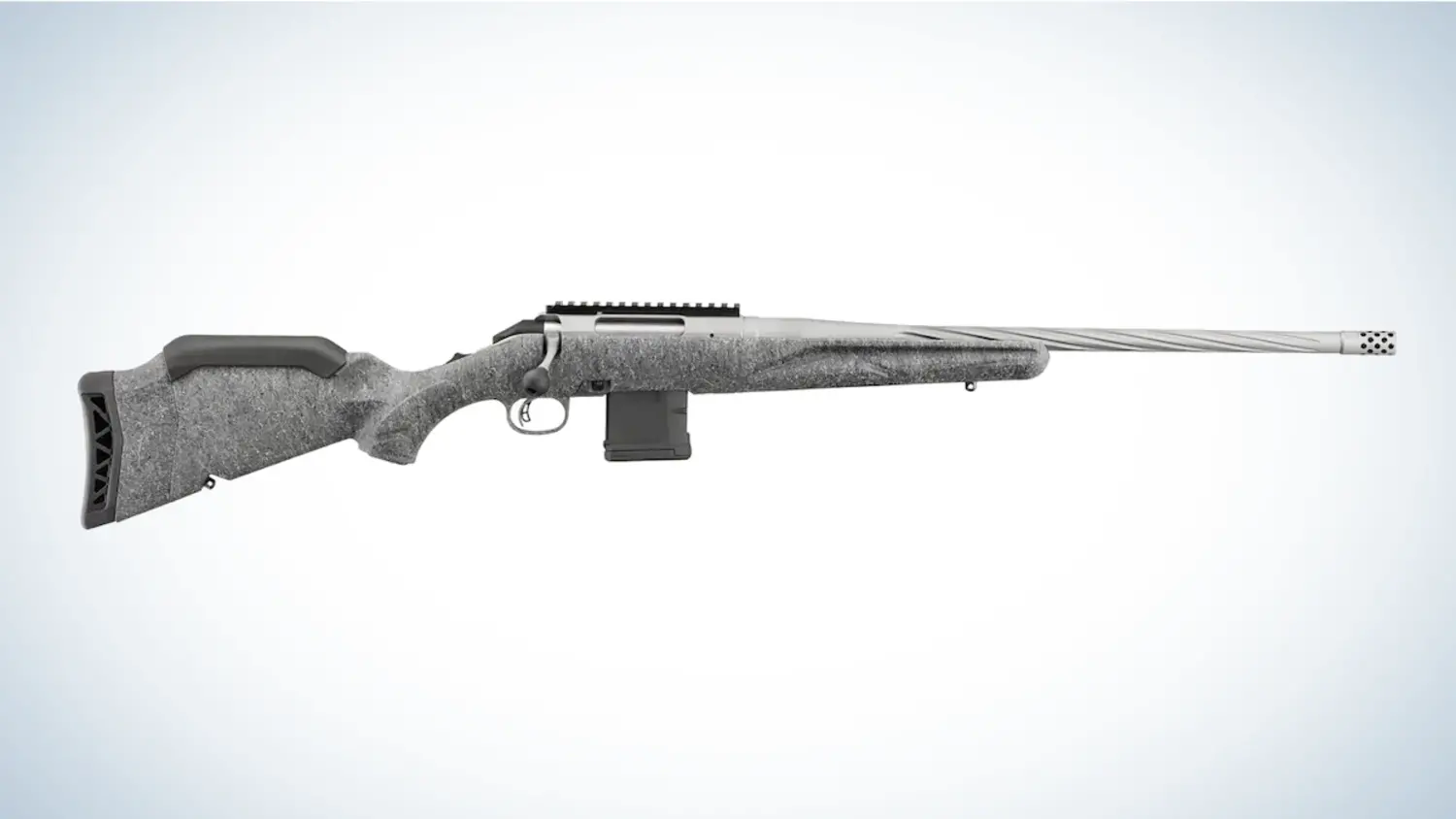 Ruger American Gen II Standard Rifle, Spiral Gun Metal Grey Barrel ...