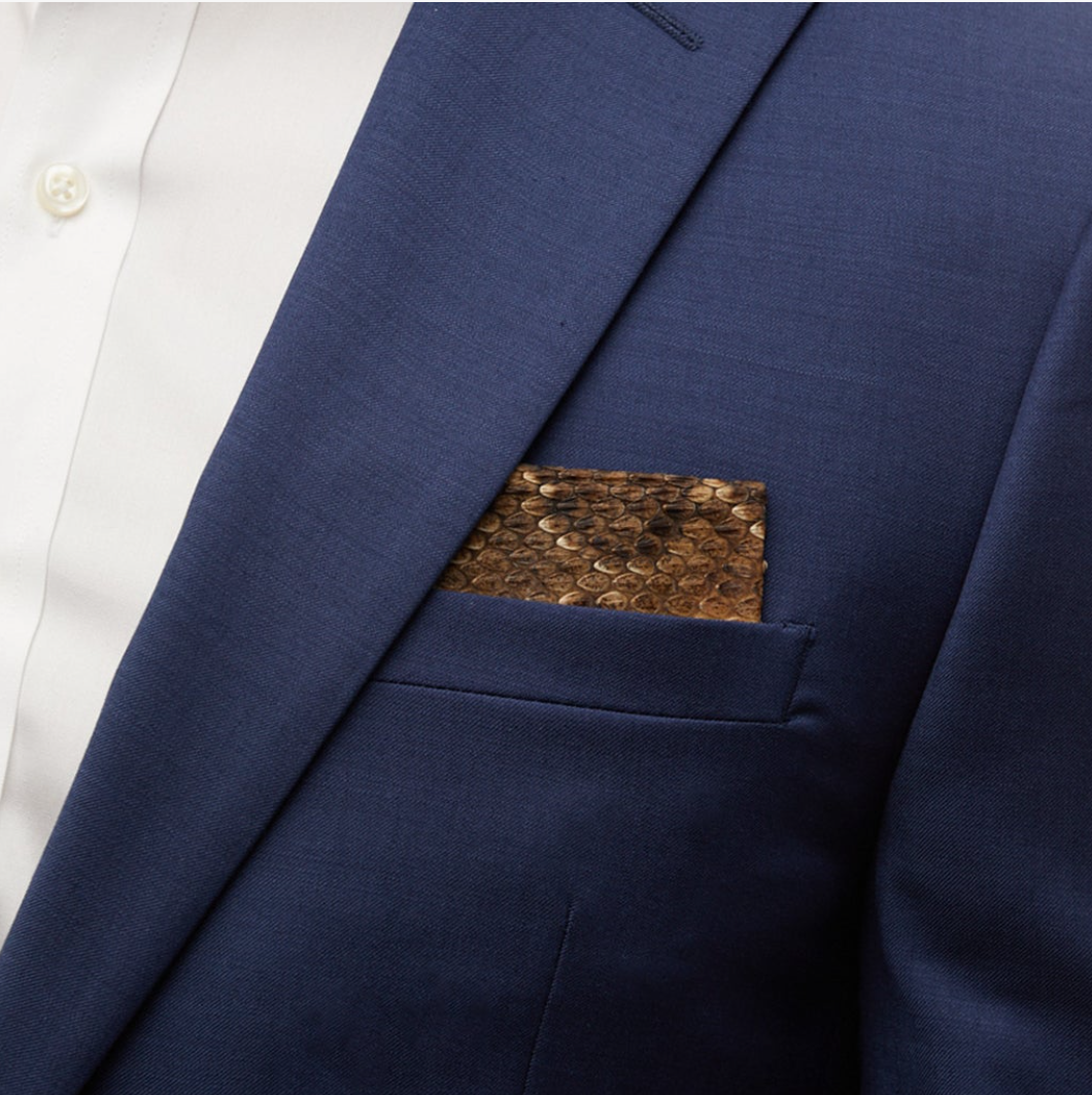 Amarillo Feather Pocket Square - The Beach Nut