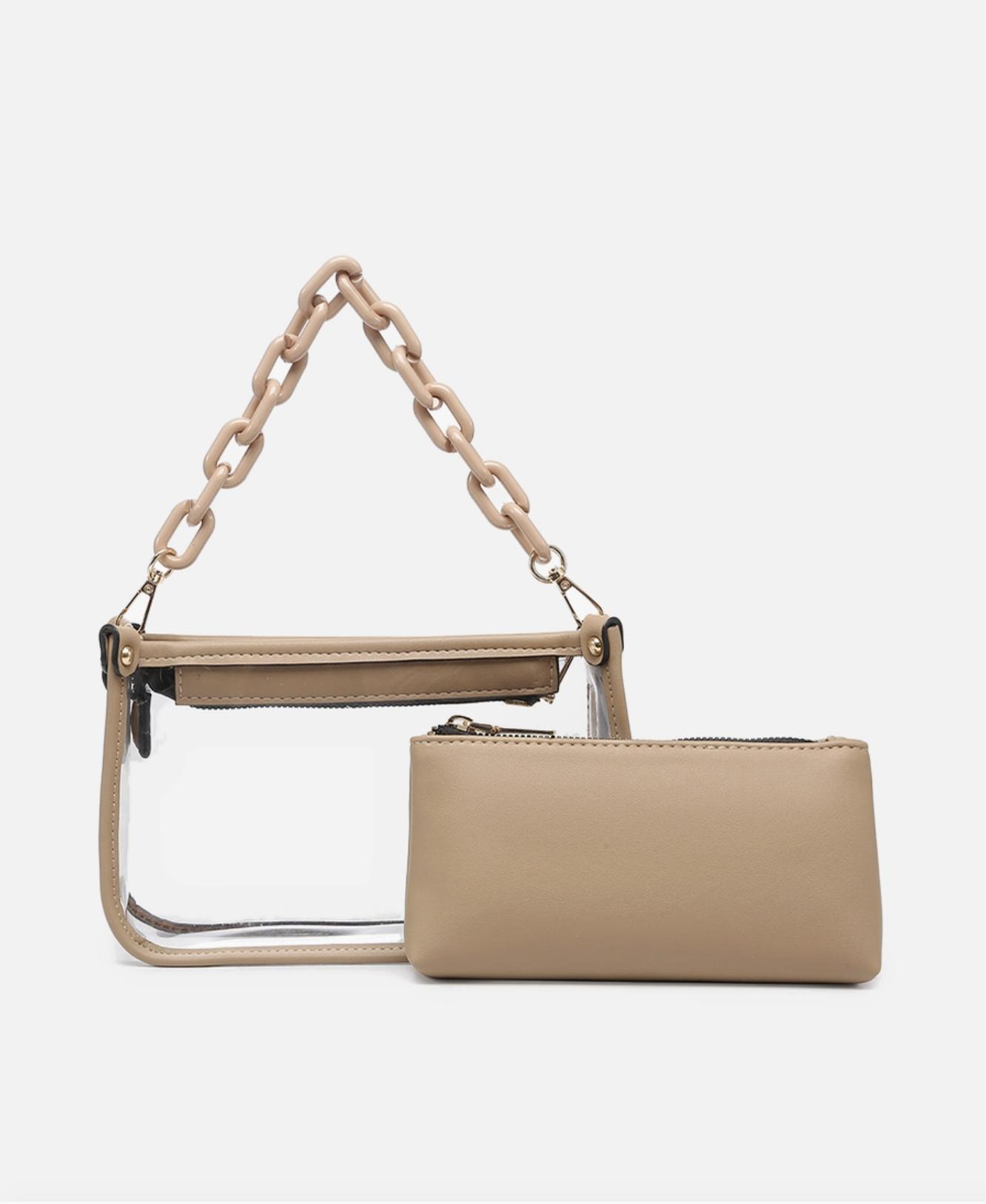 Jessica Clear Crossbody w/ Chain - The Beach Nut