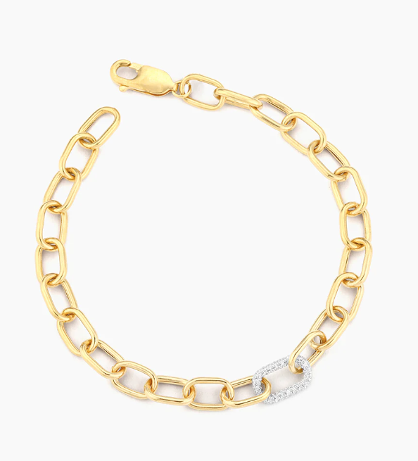 The Strongest Link Chain Bracelet 14k Gold Plated - The Beach Nut