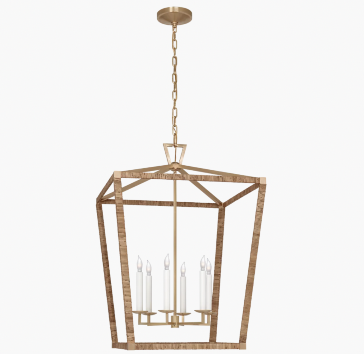 Darlana Rattan-Wrapped Lantern by Visual Comfort @ Gild & Co - Gild & Co.