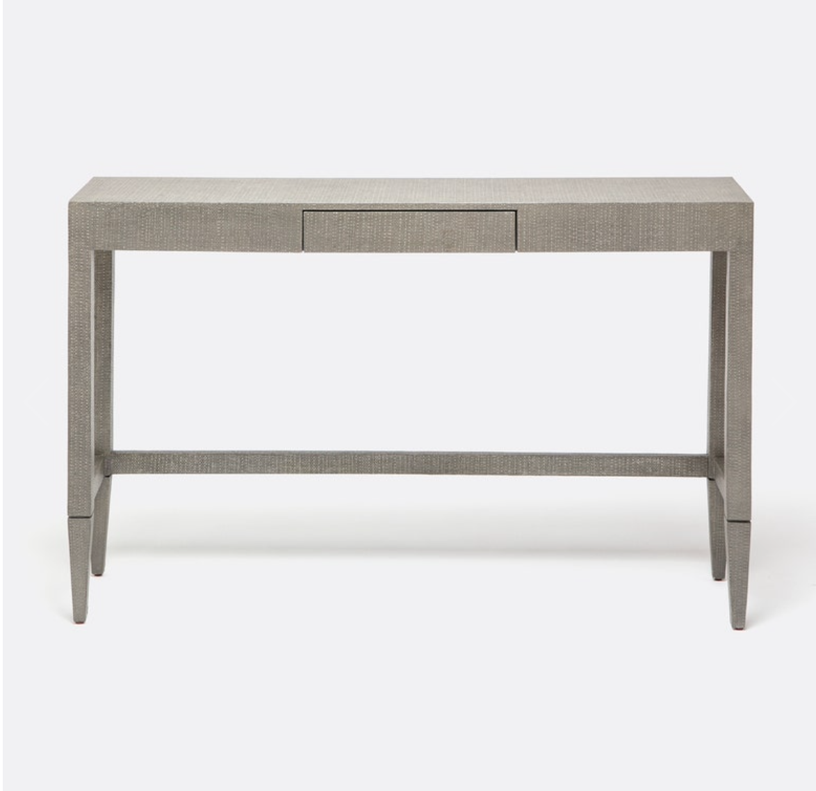 Conrad Console Table, raffia-like resin finish - Gild & Co.