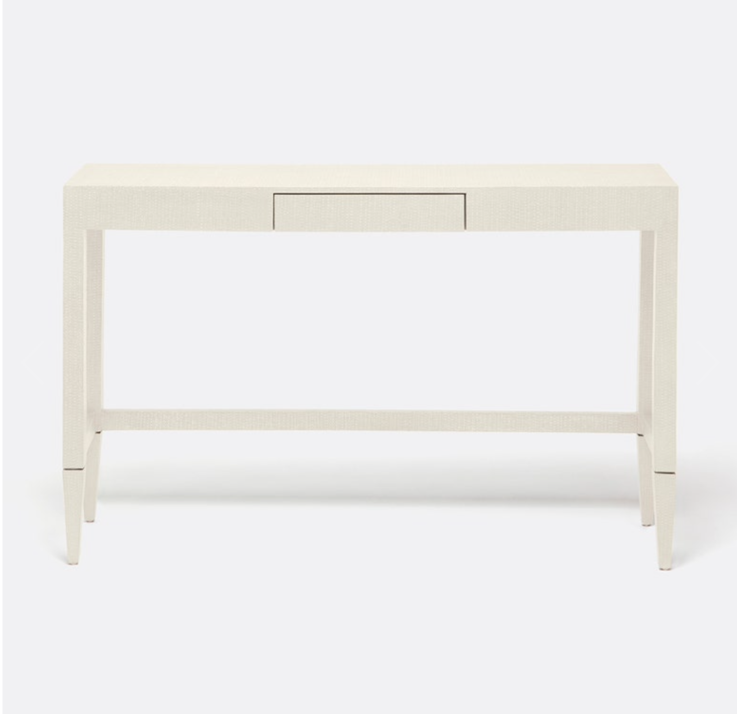Conrad Console Table, raffia-like resin finish - Gild & Co.