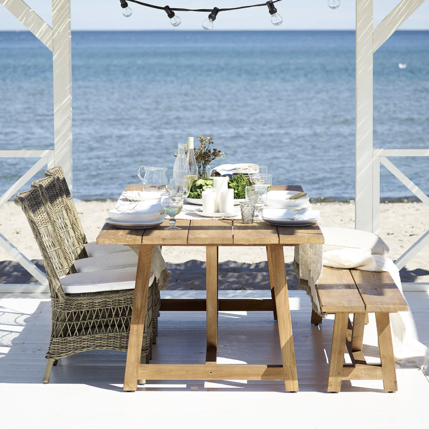 George Outdoor Teak Table - Gild & Co.