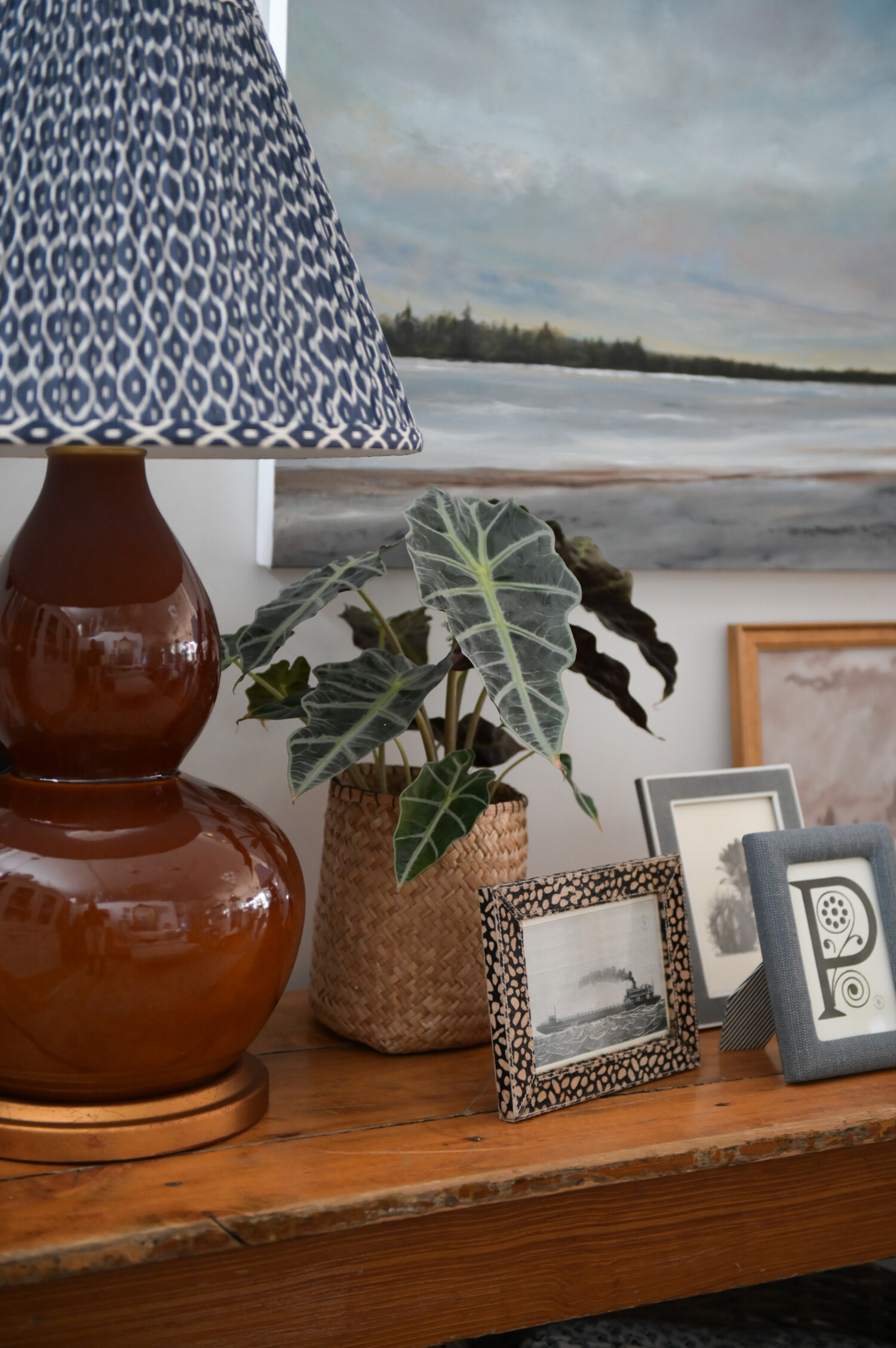 Bunny Williams Cinnamon Lamp w shade - Gild & Co.