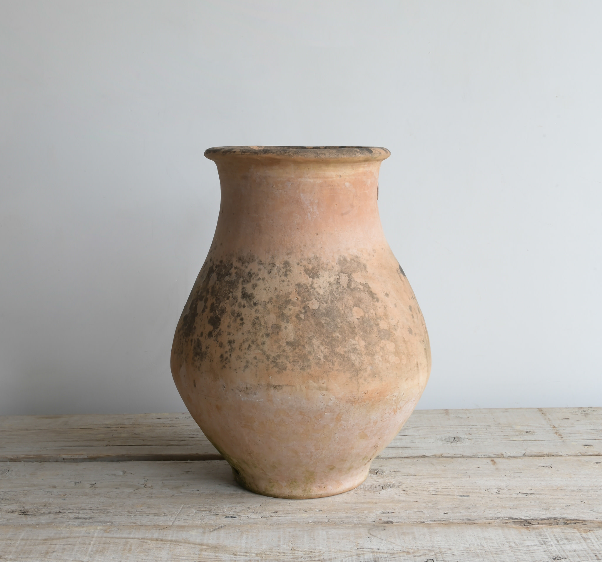 Vintage terra cotta biot style garden pot, Spain, 20th C - Gild & Co.