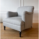 Cotswolds Chair by Gild & Co. in Linen Ticking, English roll-arm - Gild ...