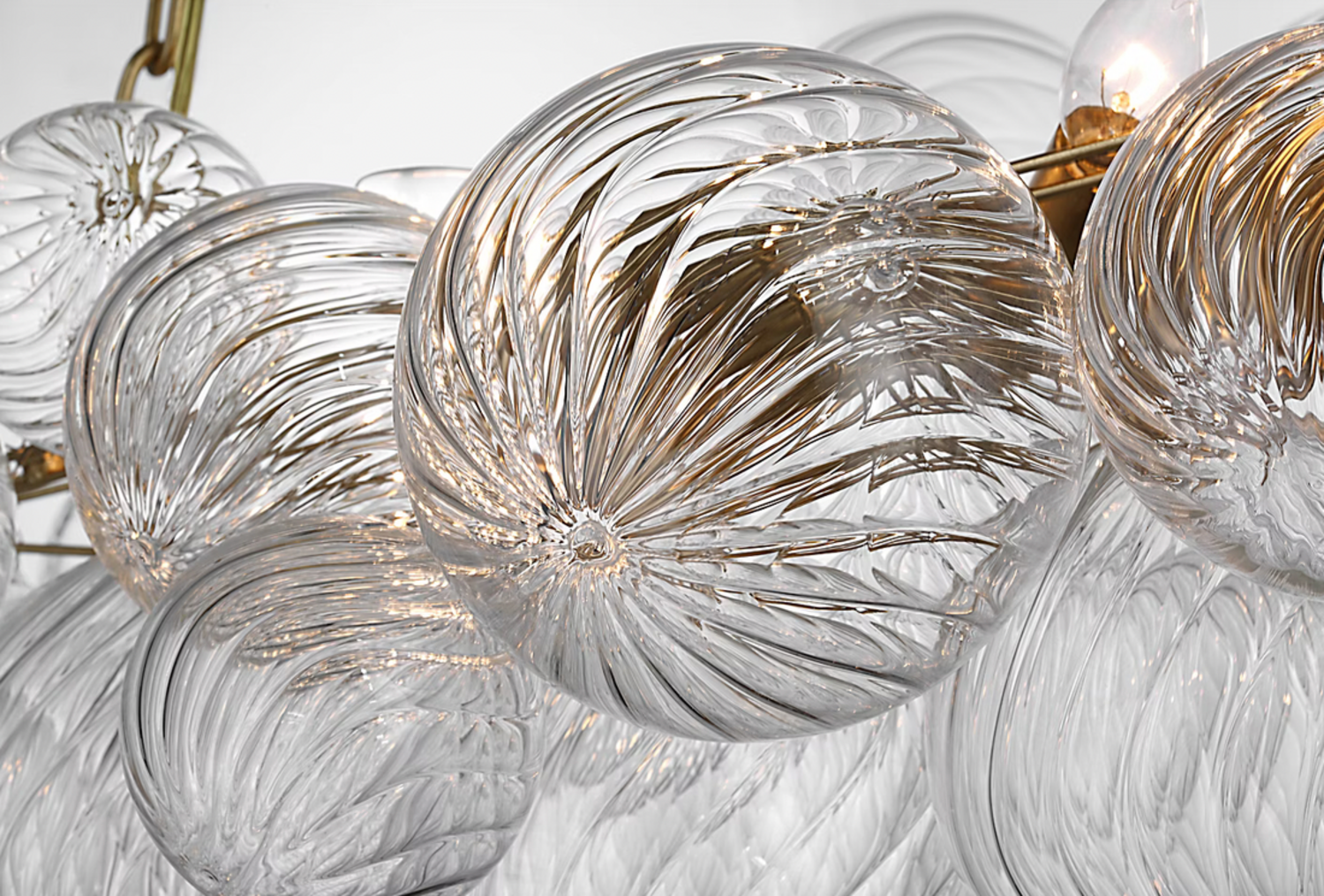 Talia Linear Chandelier Visual Comfort glass orb Vancouver - Gild & Co.