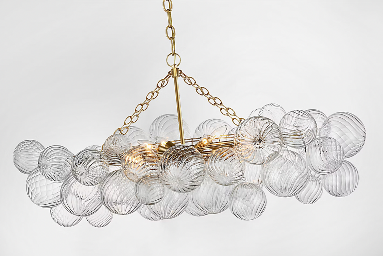 Talia Linear Chandelier Visual Comfort glass orb Vancouver - Gild & Co.