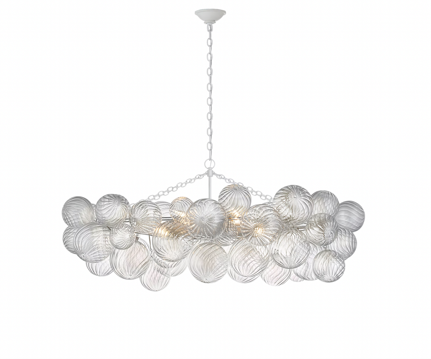 Talia Linear Chandelier Visual Comfort glass orb Vancouver - Gild & Co.