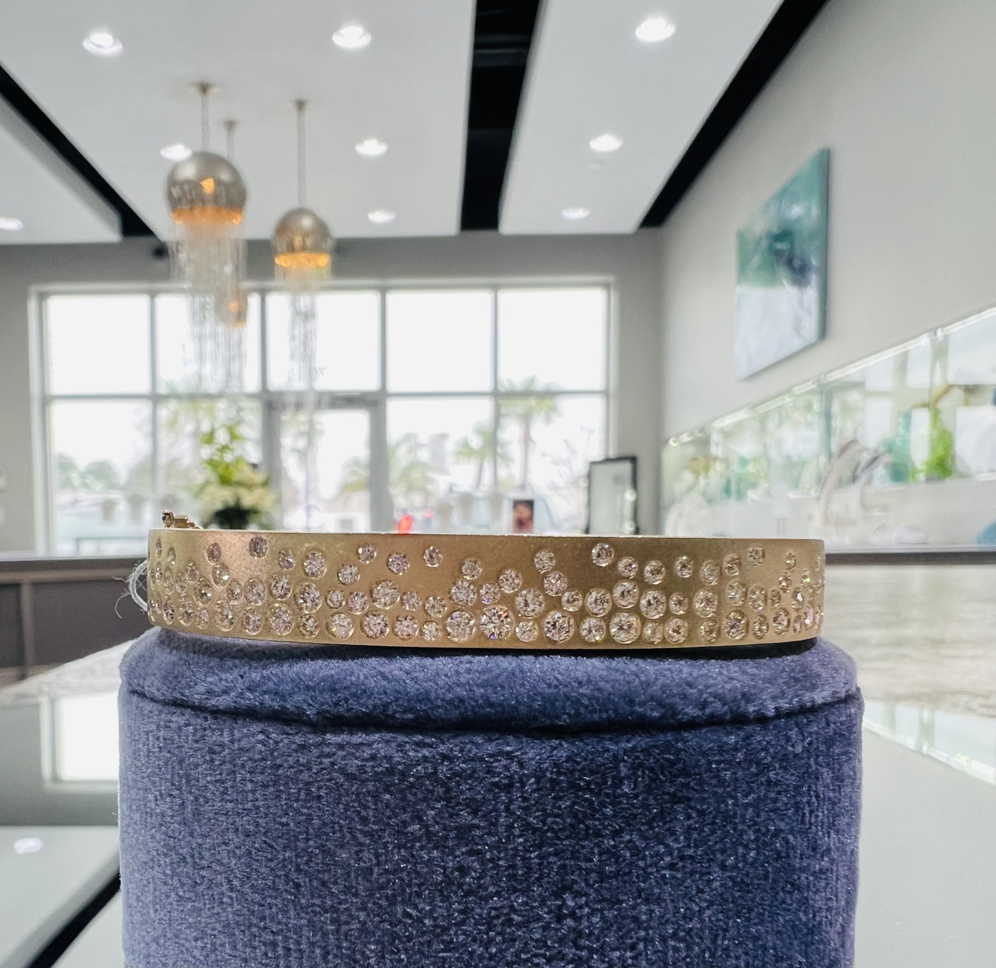 14kY 2.15ctw Cuff Bracelet - Beyond Measure Jewelers