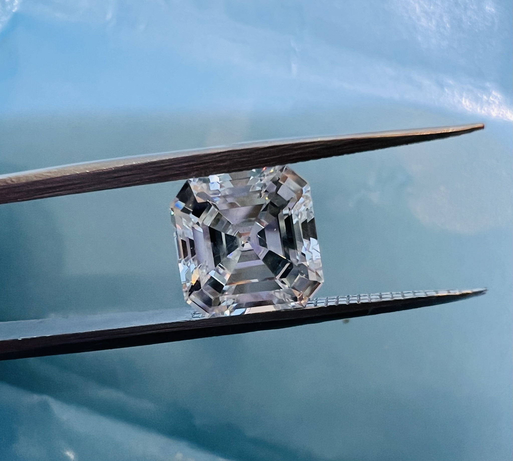 2.22 Asscher Cut Diamond. Natural. GIA F,SI1 - Beyond Measure Jewelers