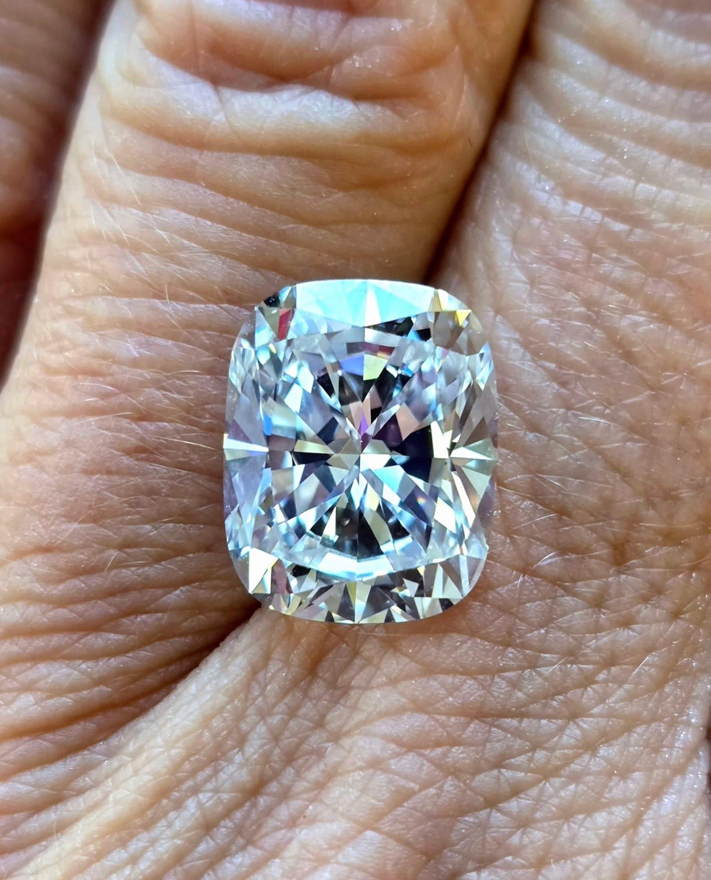 5.5ct Elongated Cushion Cut Naturally Mined Diamond GIA I,VVS1 - Beyond ...