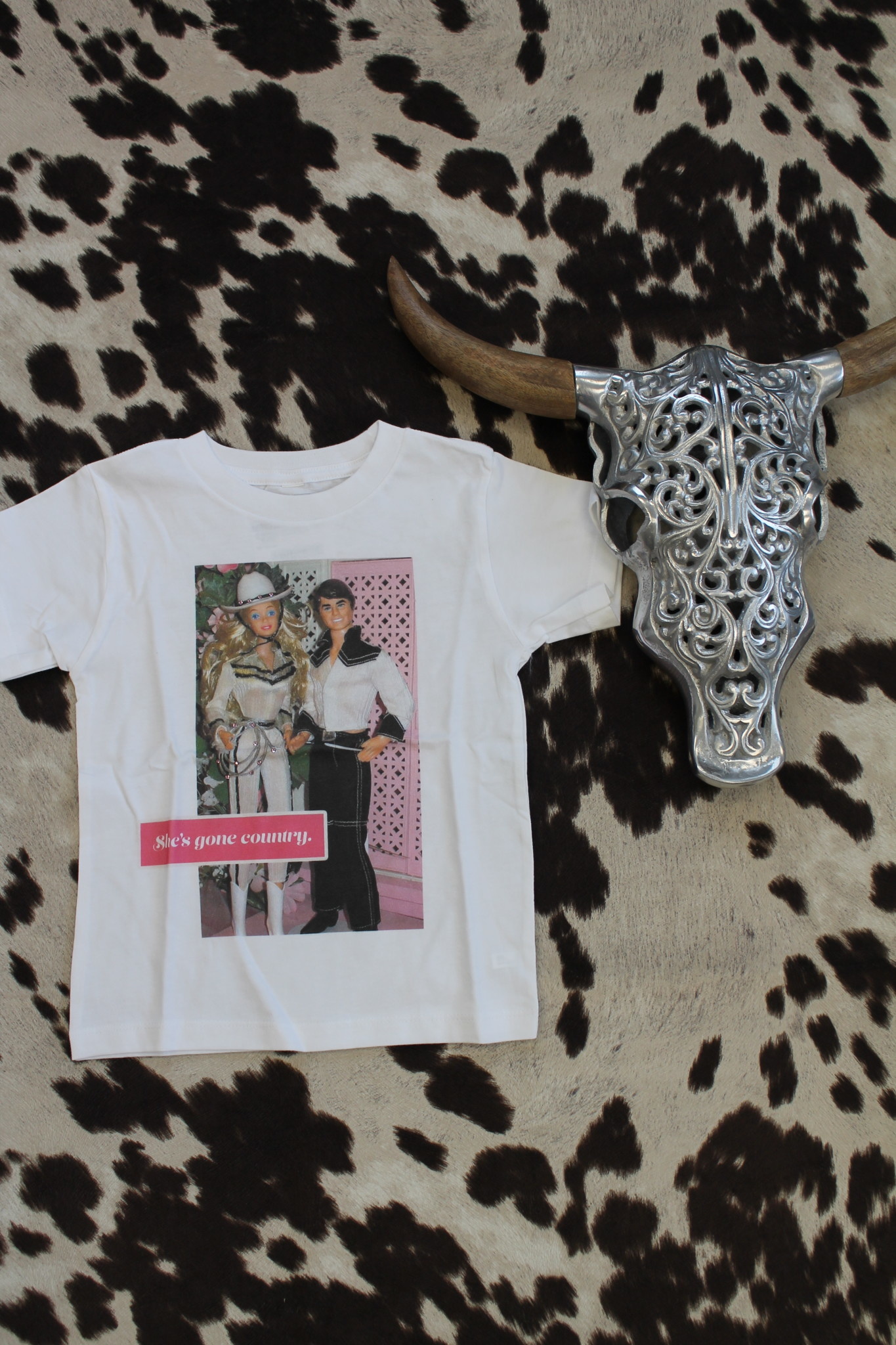 Kids Shes Gone Country Sparkle Tee - Sara Jane Boutique