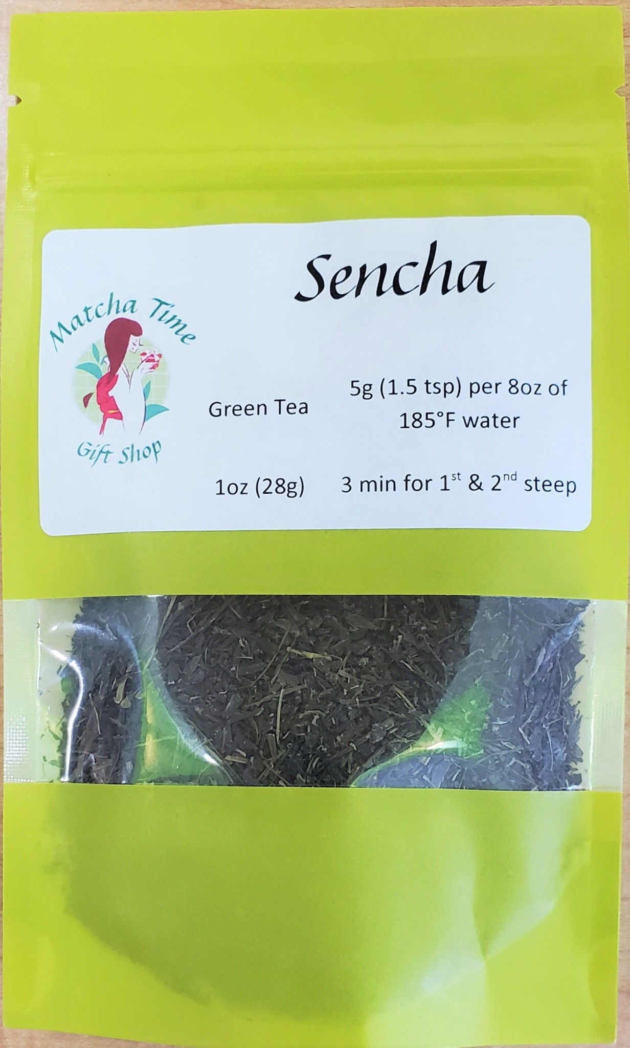 Sencha Green Tea - Loose Leaf 1 oz bag - Matcha Time Gift Shop