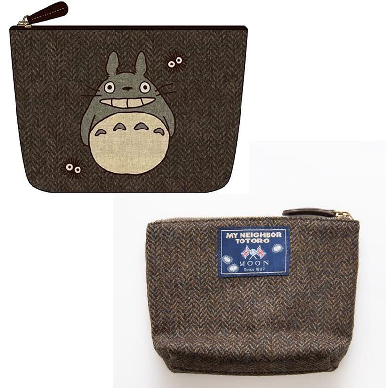 Pouch - Totoro - Shetland Wool Tweed - 1165034100 - Matcha Time Gift Shop