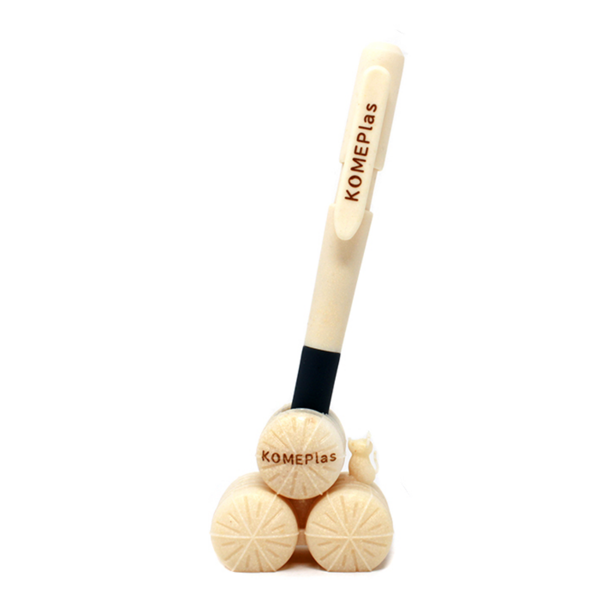 Ball Point Pen & Stand - KomePlas Rice - Matcha Time Gift Shop