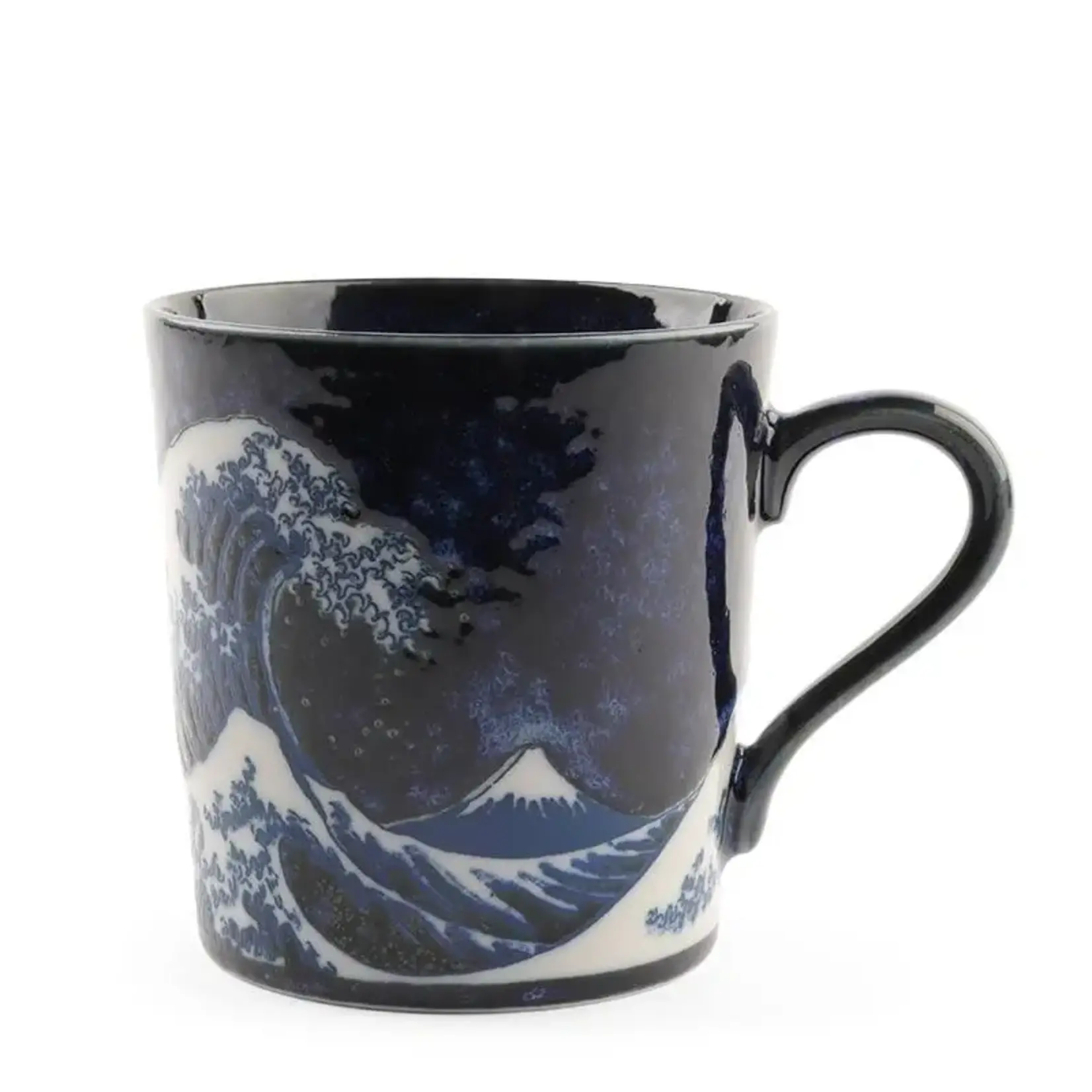 Mug - Hokusai Great Wave (10oz) Namako Blue - J6813 - Matcha Time Gift Shop