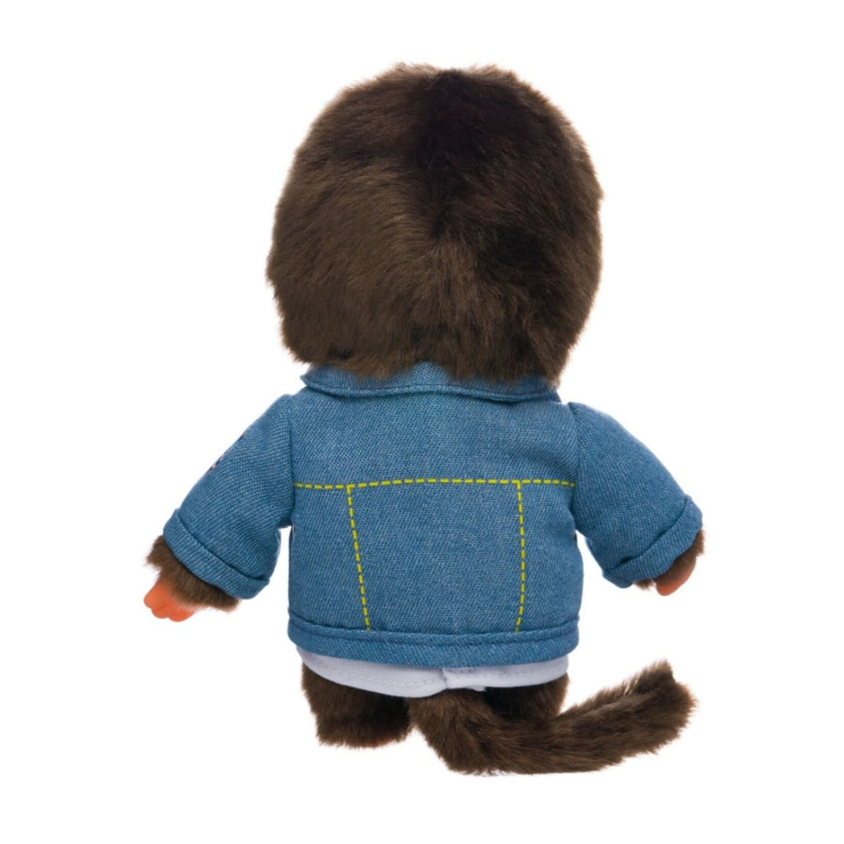 Monchhichi Boy in a DENIM Jacket 8" Plush - Matcha Time Gift Shop