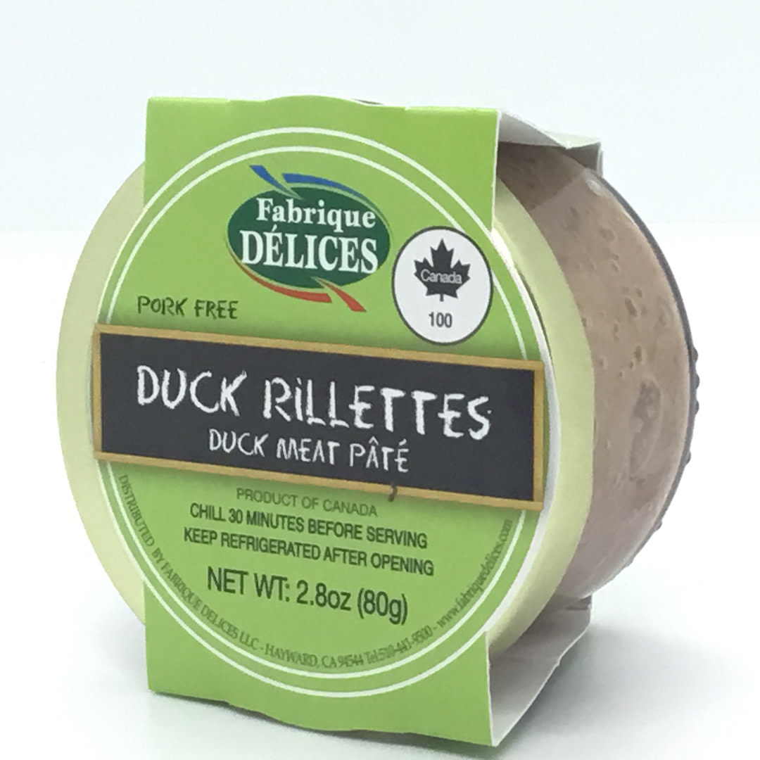 Fabrique Duck Rillettes Pâté Perigord Confit 2.8 oz - Cocovino LA