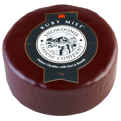 Snowdonia Cheese Co. Ruby Mist Port & Brandy Cheddar 7oz UK - Cocovino LA