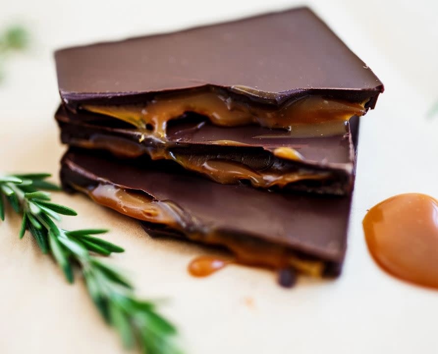 Wildwood Chocolate 70% Dark Rosemary Caramel Bar - CocoVino LA