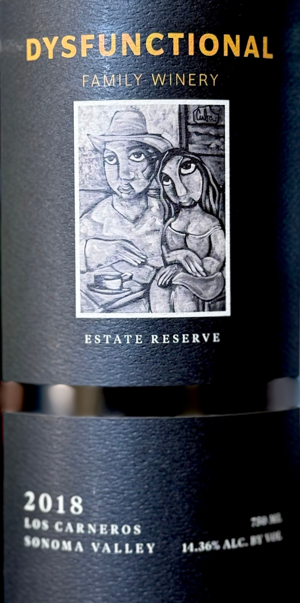Dysfunctional Family Winery Estate Reserve Red Blend 2018 Los Carneros ...