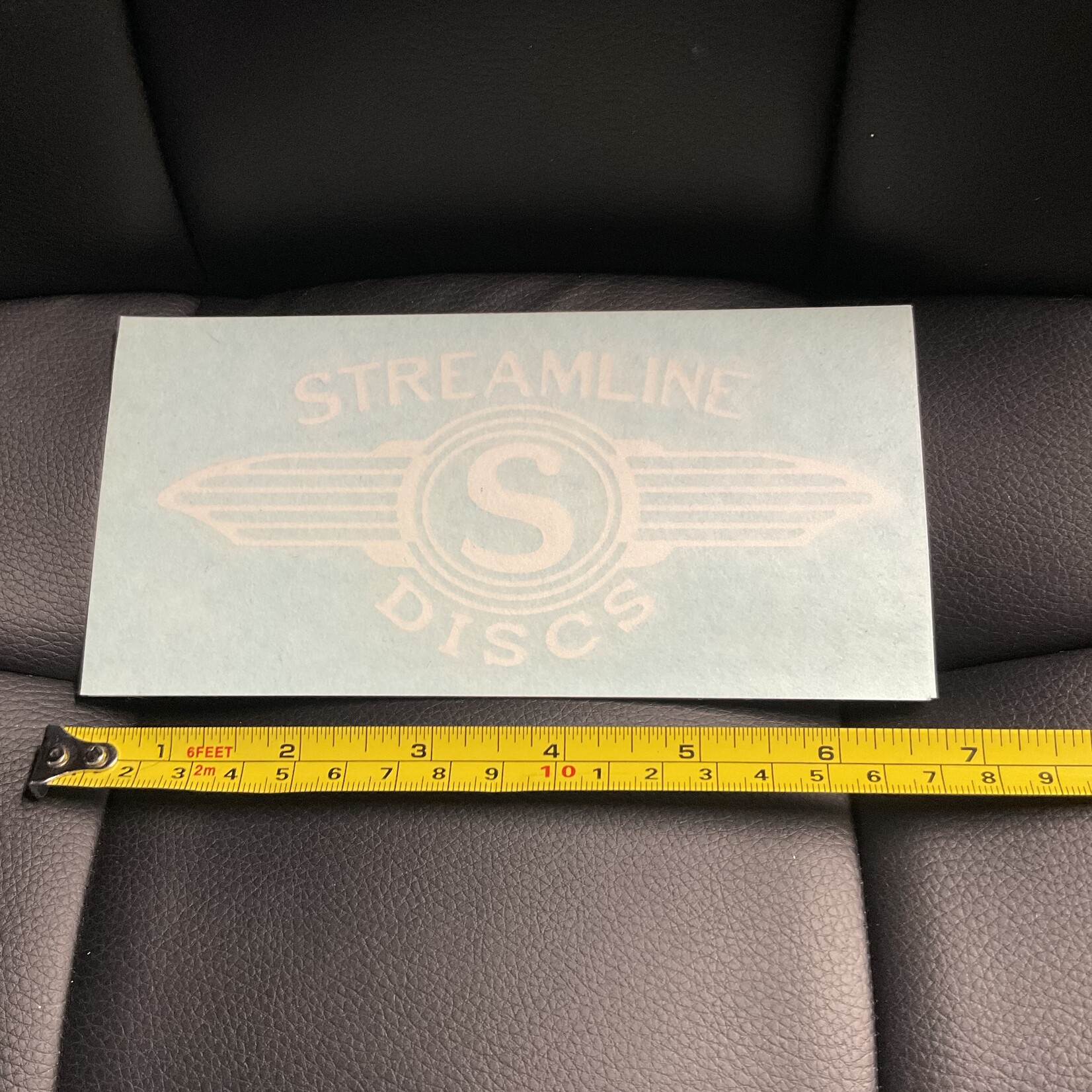 Streamline Wings Logo- Vinyl Decal- White - DiscaHolics