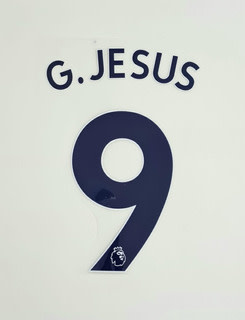 G.Jesus # 9 Arsenal 22/23 Away Nameset - Navy Blue - Soccerium