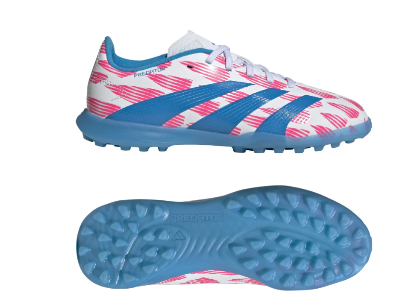 adidas adidas Predator League TF Turf -Cloud White/Solar Blue/Solar ...