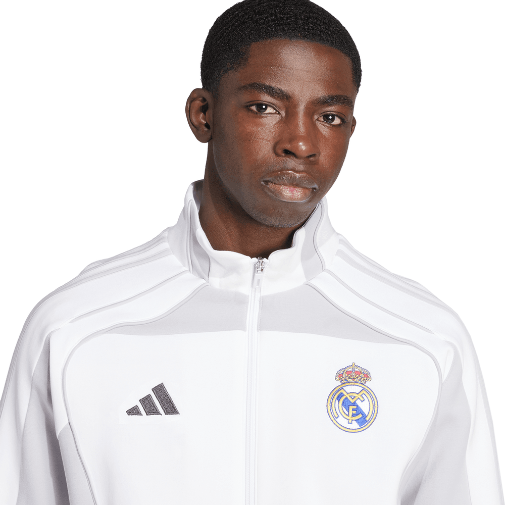adidas adidas Real Madrid 2025 - 26 Urban Purist Doubleknit Track Jacket - White/Light Solid ...