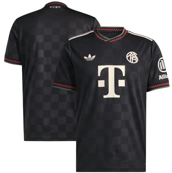 adidas adidas Bayern Munich 2025 - 26 Third Jersey - Black/Halo Ivory - Soccerium