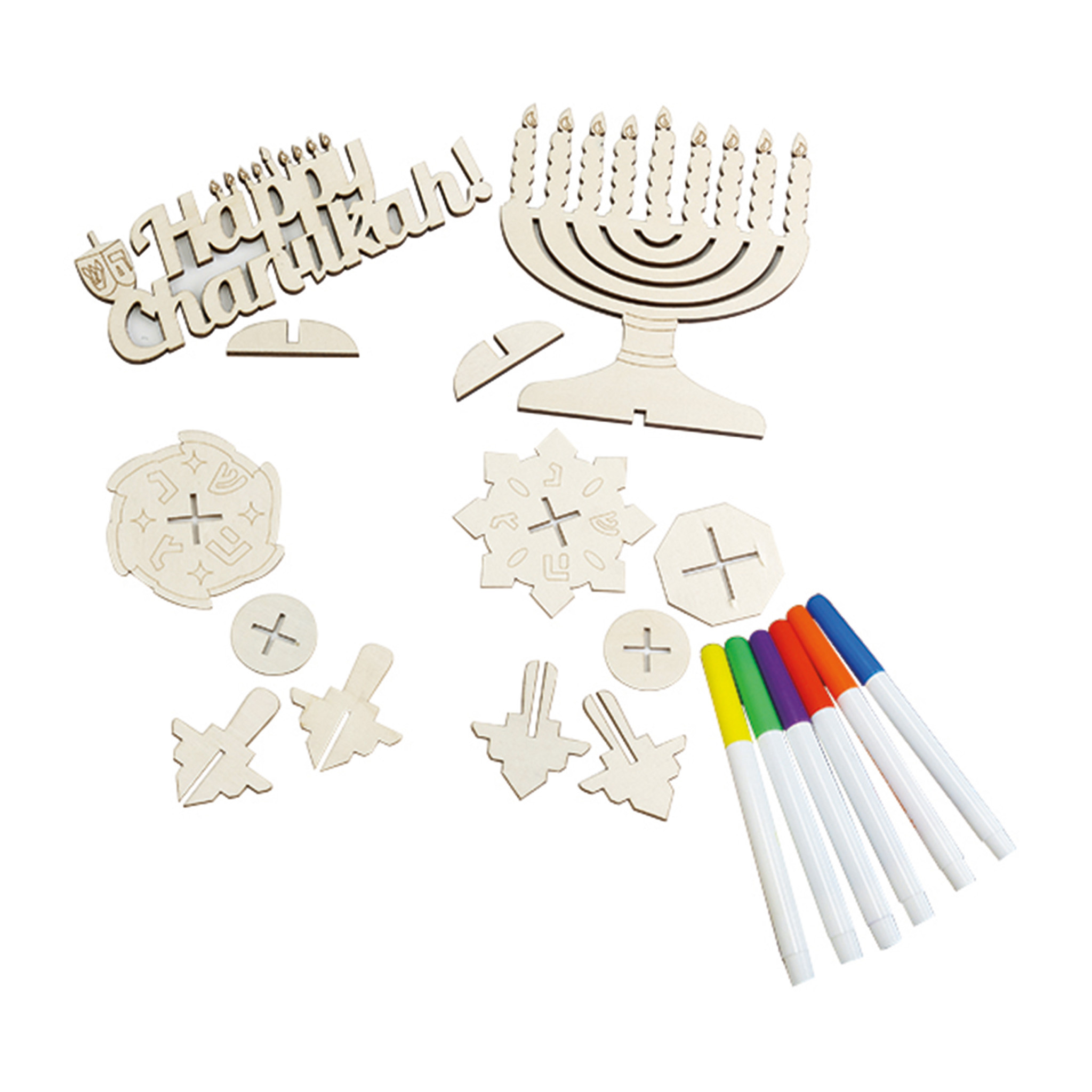 DIY Chanukah Wood Kit - Aspaclaria Judaica