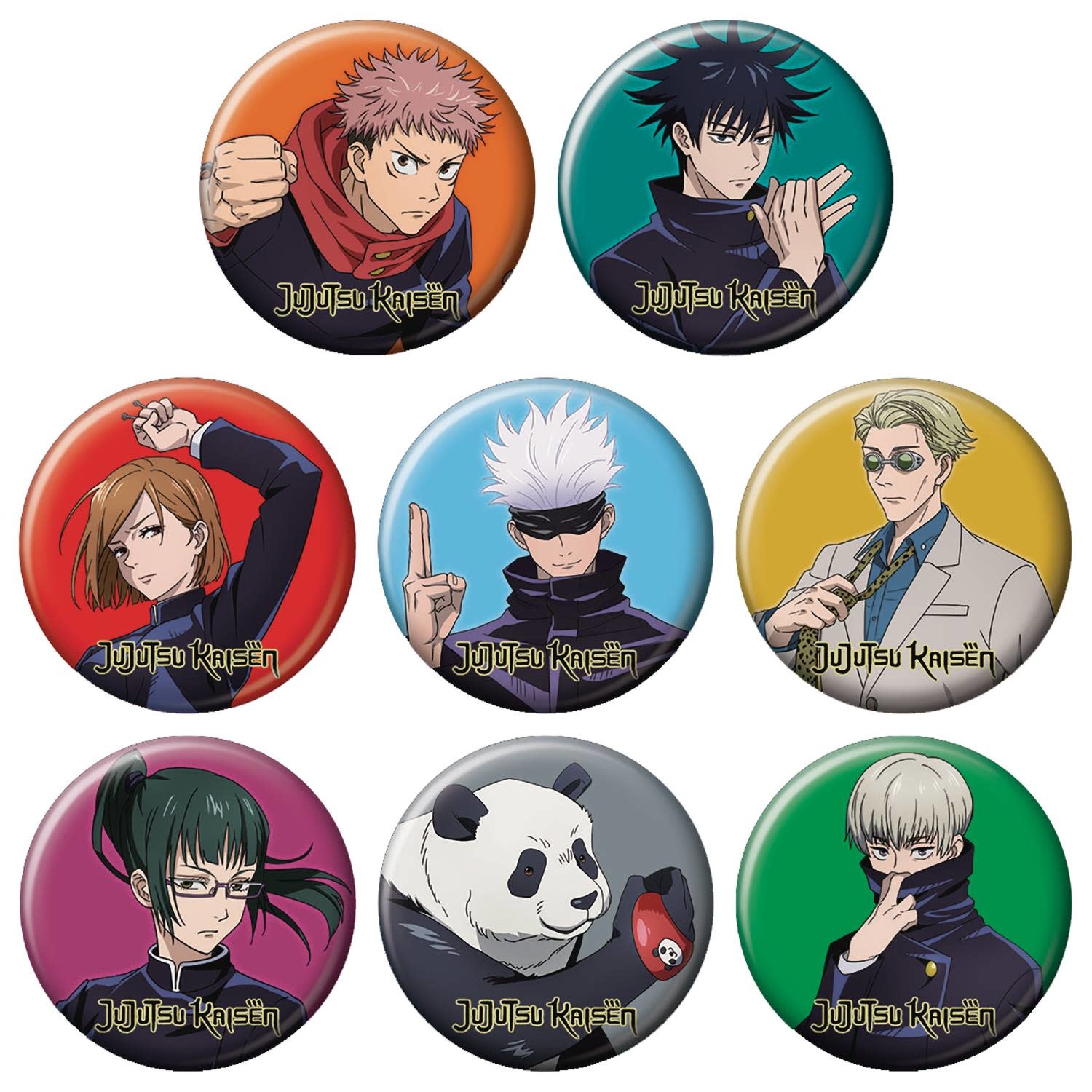 JUJUTSU KAISEN CHARACTER ART BUTTON - Rolling Tales