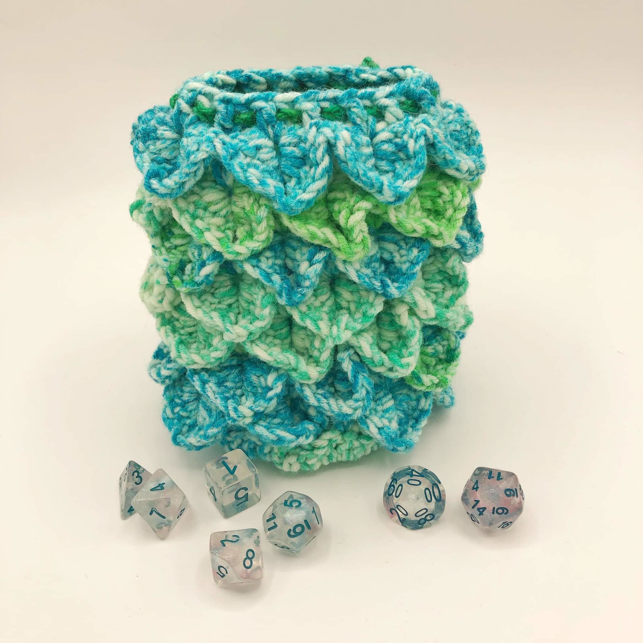 Greater River & Forest Drake Dice Bag (large) - Rolling Tales
