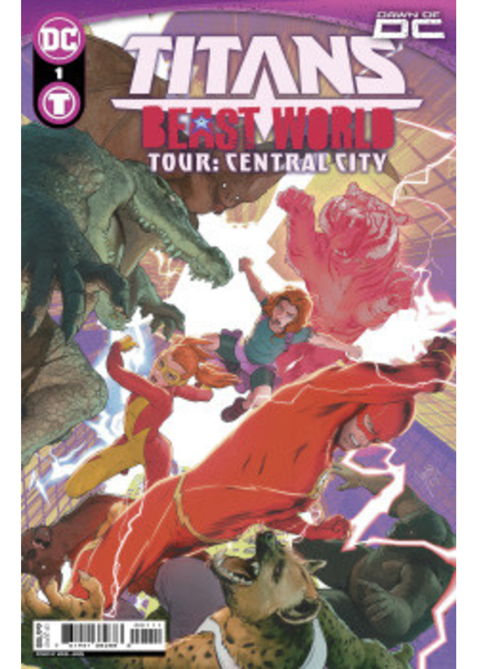 DC COMICS TITANS BEAST WORLD TOUR complete 5 issue series & bonus ...